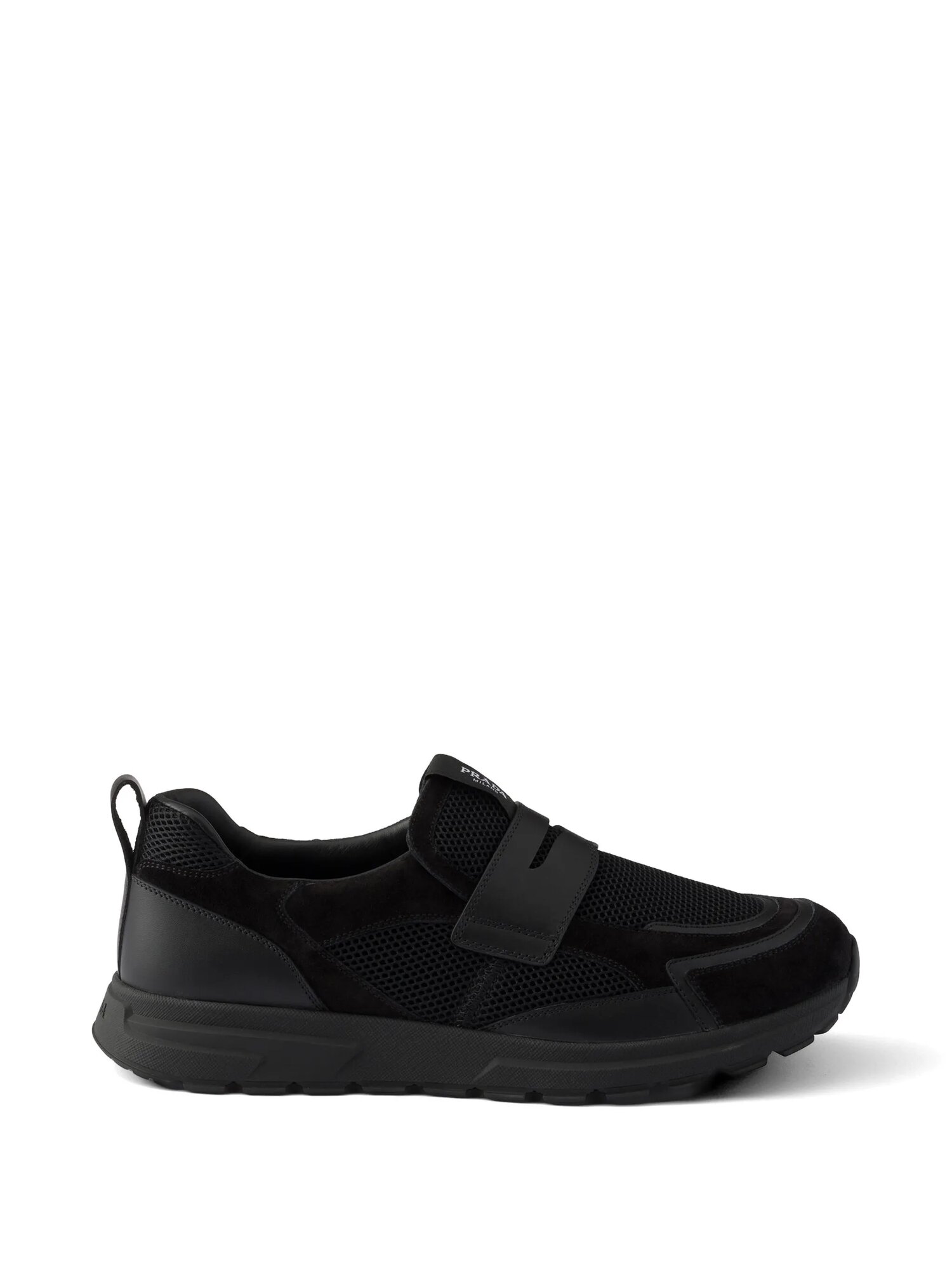 Лоферы Prax mesh fabric and leather loafers