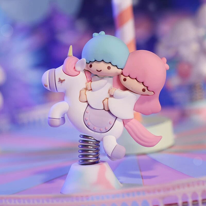 Оригинальные фигурки Sanrio из серии Carousel Swing: Hello Kitty, My Melody, Cinnamoroll — модные коллекционные игрушки