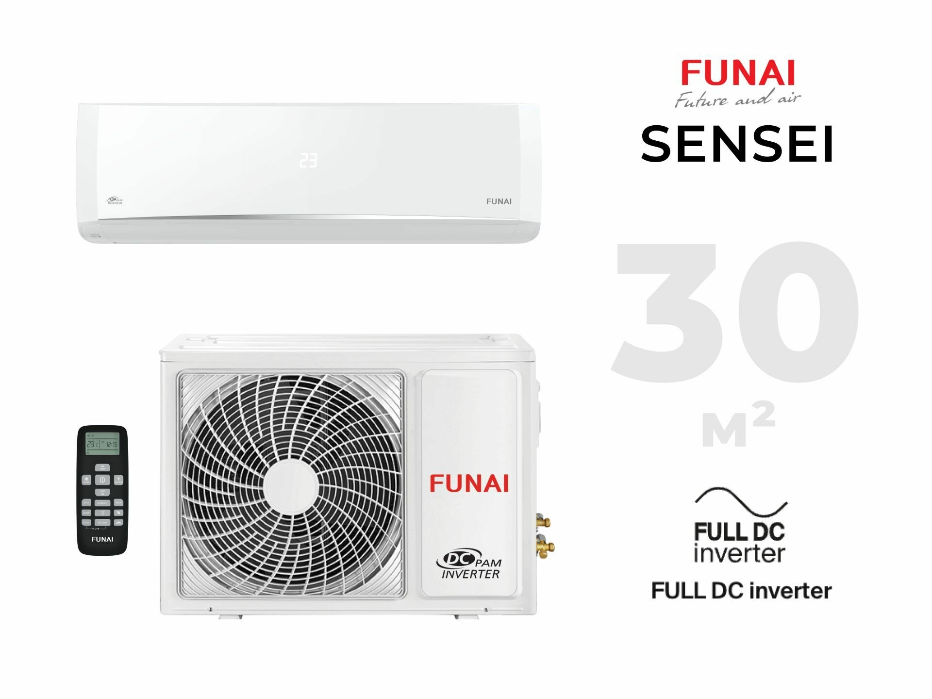 Настенный кондиционер Funai Sensei Inverter RAC-I-SN30HP. D04