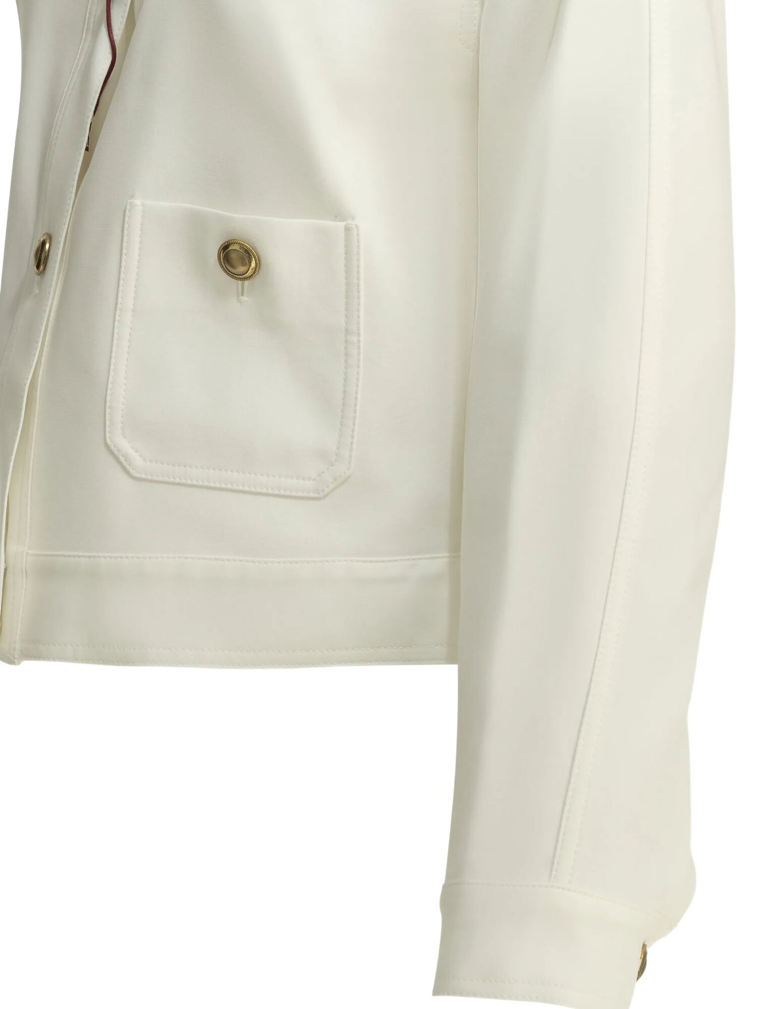 Пальто Max Mara Button-up patch-pocket coat, размер 36, white — фото 1