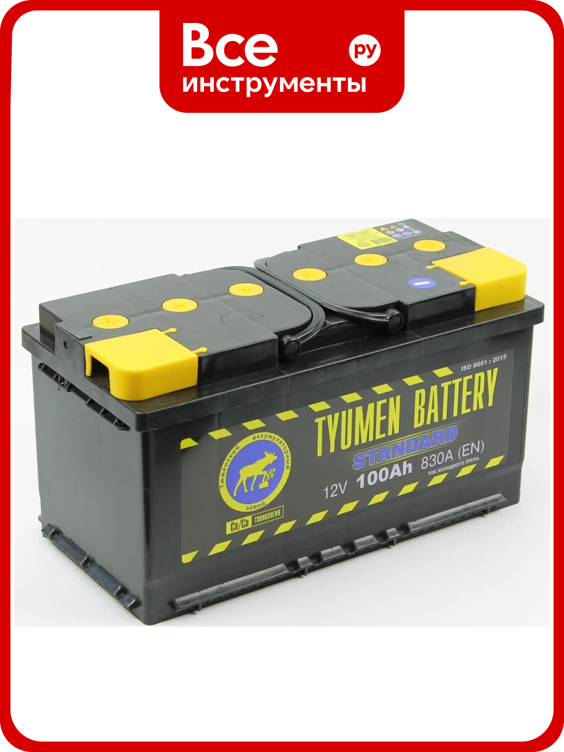 Аккумуляторная батарея TYUMEN BATTERY Тюмень прямая полярность, кальциевая, тип для легковых и грузовых автомобилей