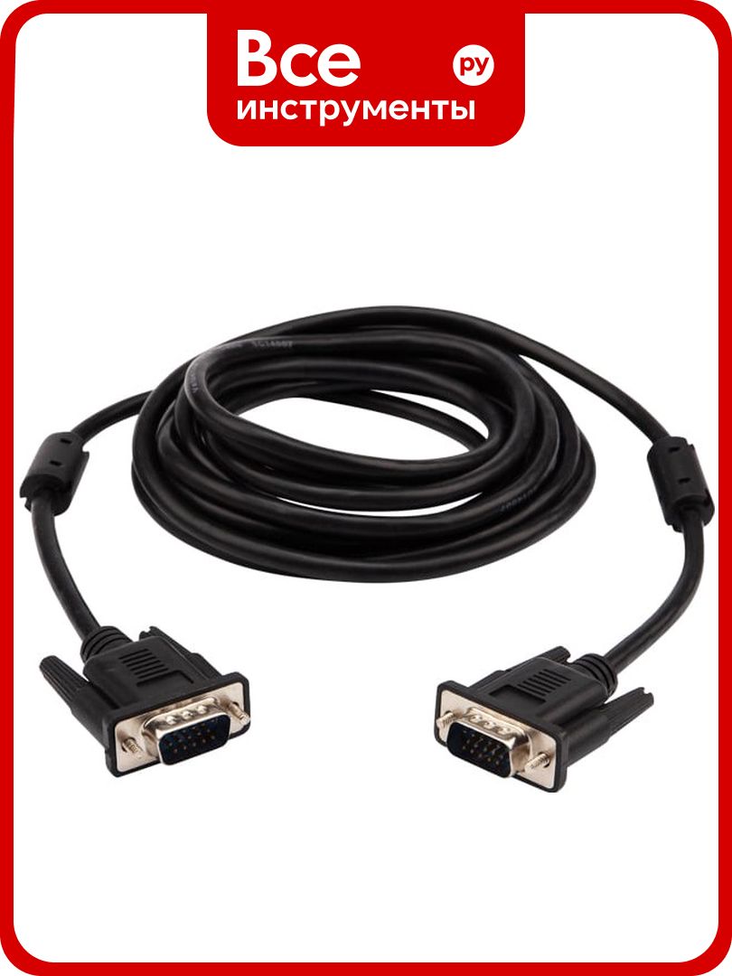 Кабель PROCONNECT VGA - VGA с фильтрами 1,8 м, черный 17-5503-6