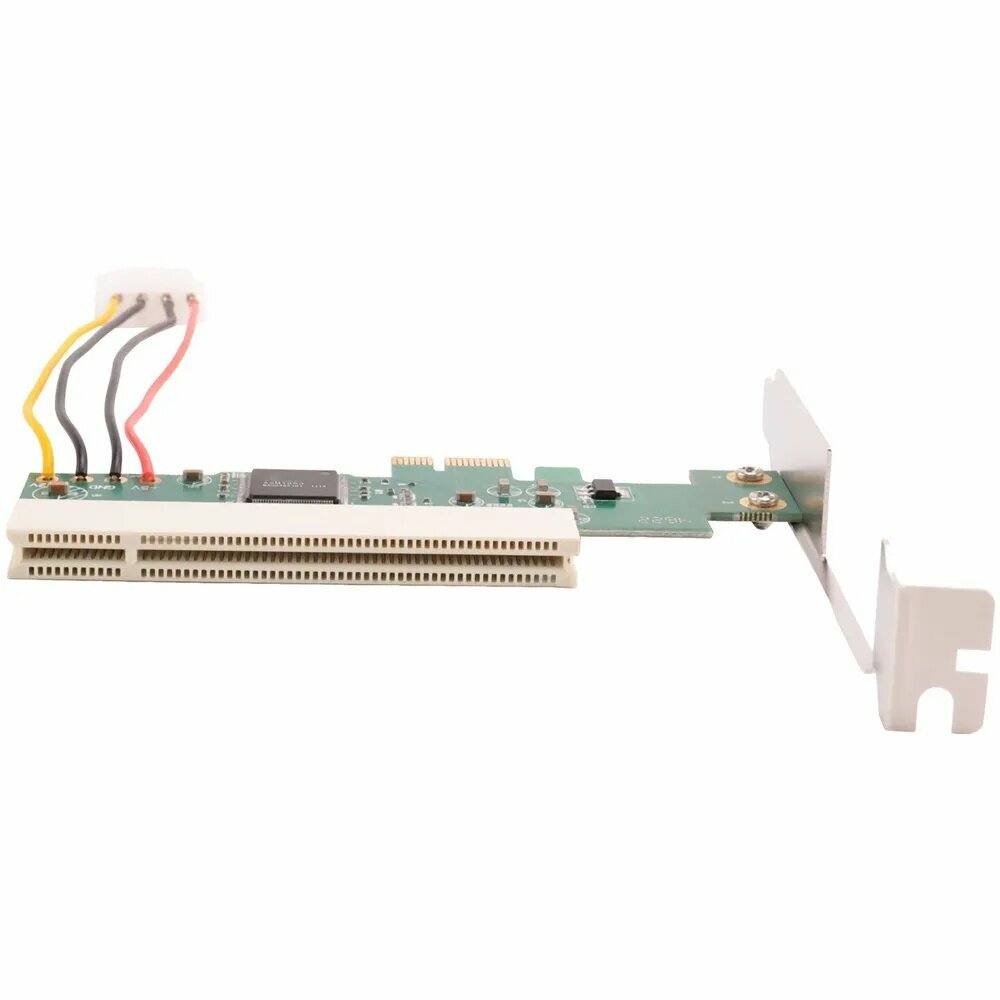 (H T F X) Адаптер PCIE-PCI PCI Express X1-PCI, переходная плата совместим с плат расширения ASM1083, набор микросхем 4-контактным разъемом питания