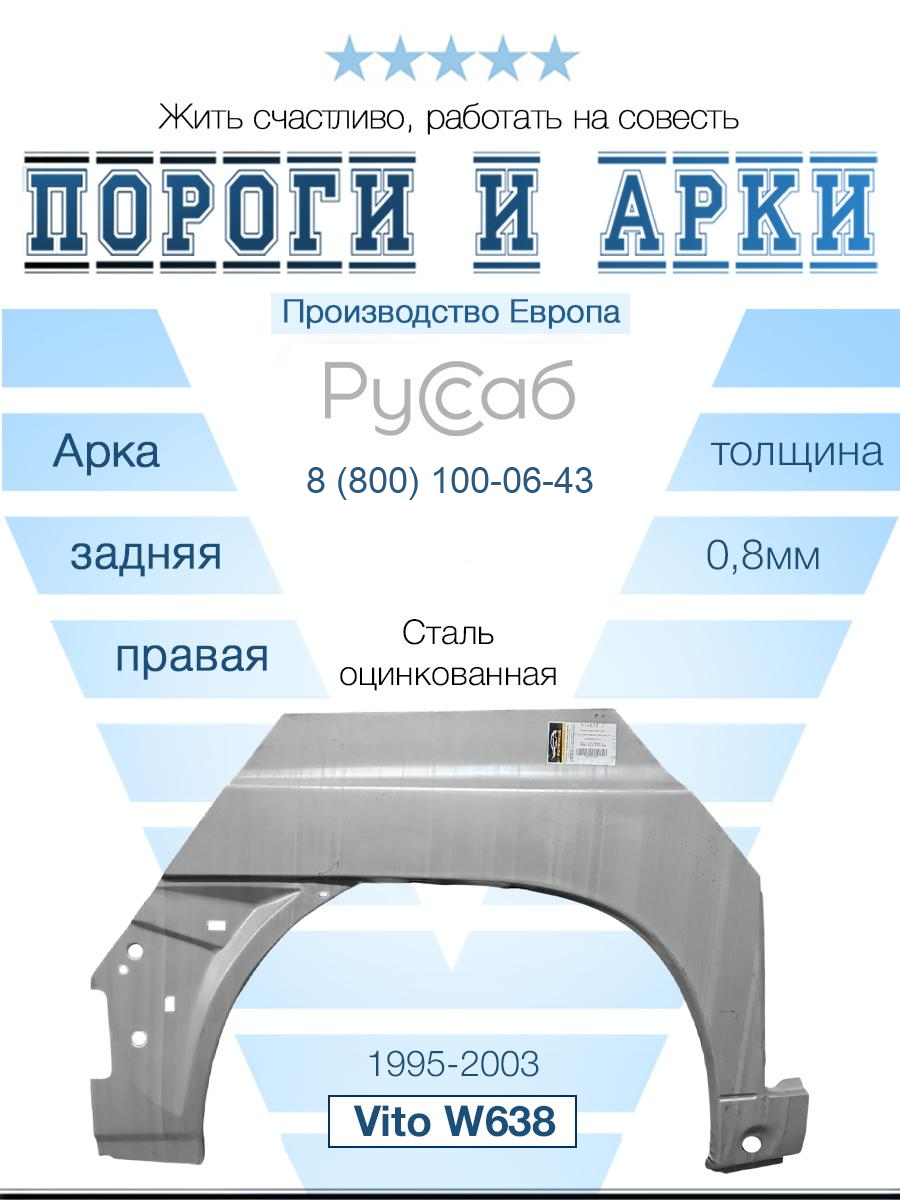 Арка правая для Mercedes Vito W638 1995-2003 (Potrykus)