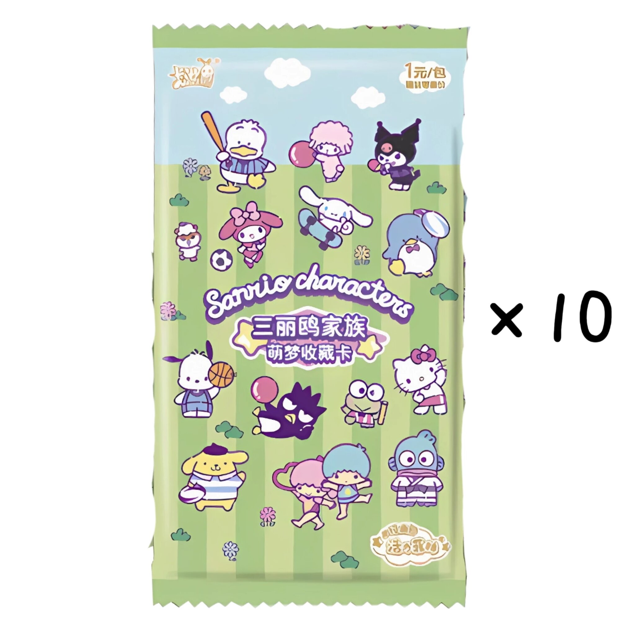 Коллекционные карточки KAYOU Natural Sanrio Мэнмэн с цветочным ароматом 10Bag(30Pcs Cards)2