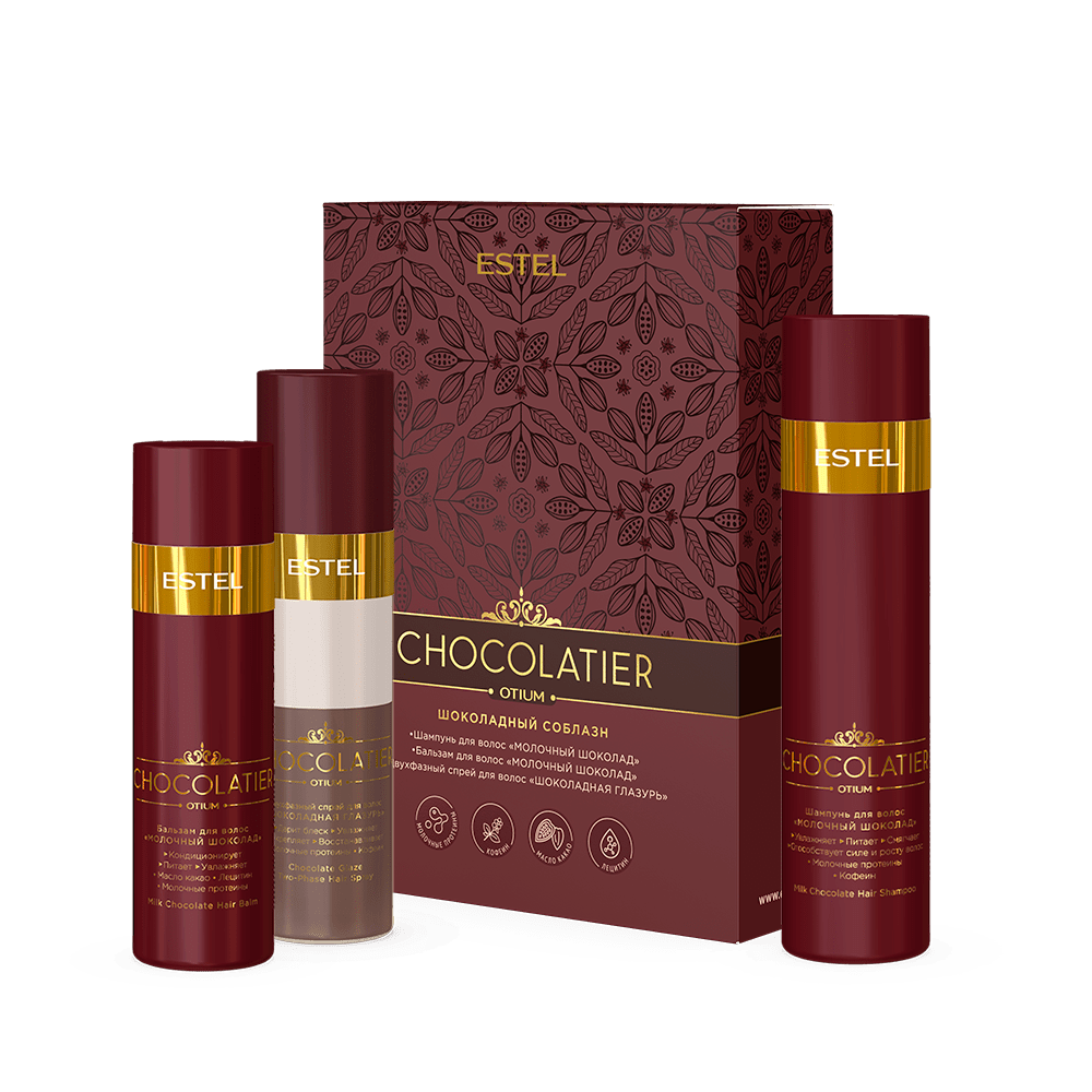 Набор ESTEL CHOCOLATIER "шоколадный соблазн" (шампунь, бальзам, спрей)