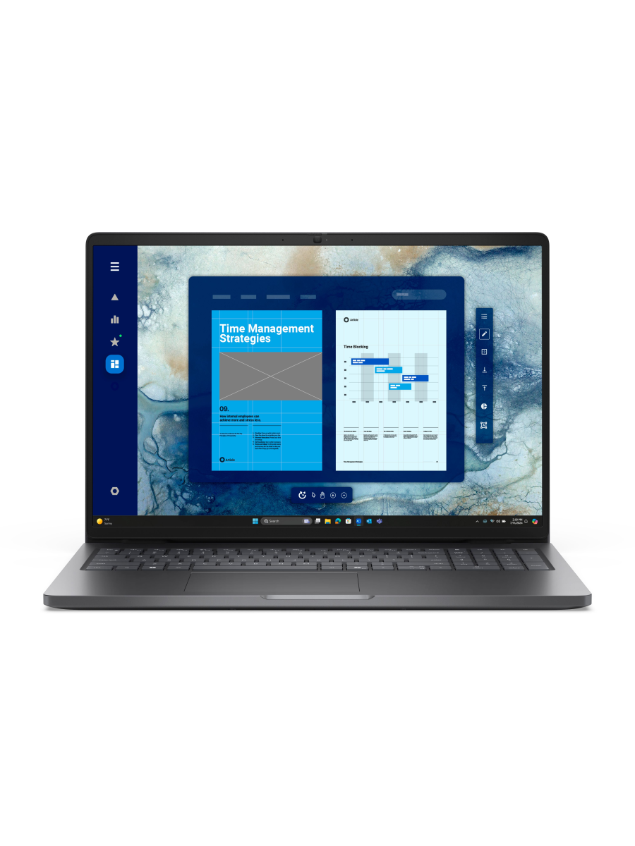 Ноутбук Dell 16" Pro 16 PC16250 Ul7 255U/16Gb/SSD512Gb/Lin/серый