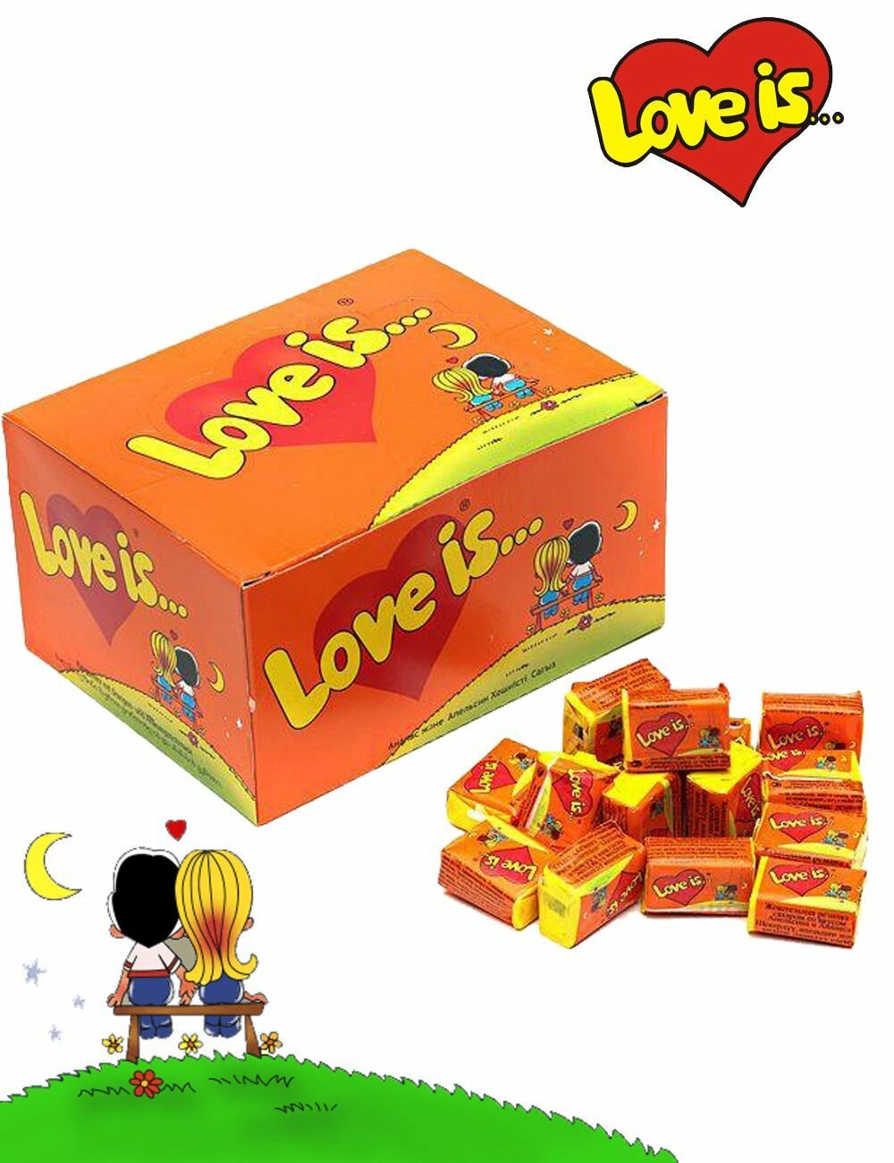 Жевательная резинка Love is лов ис