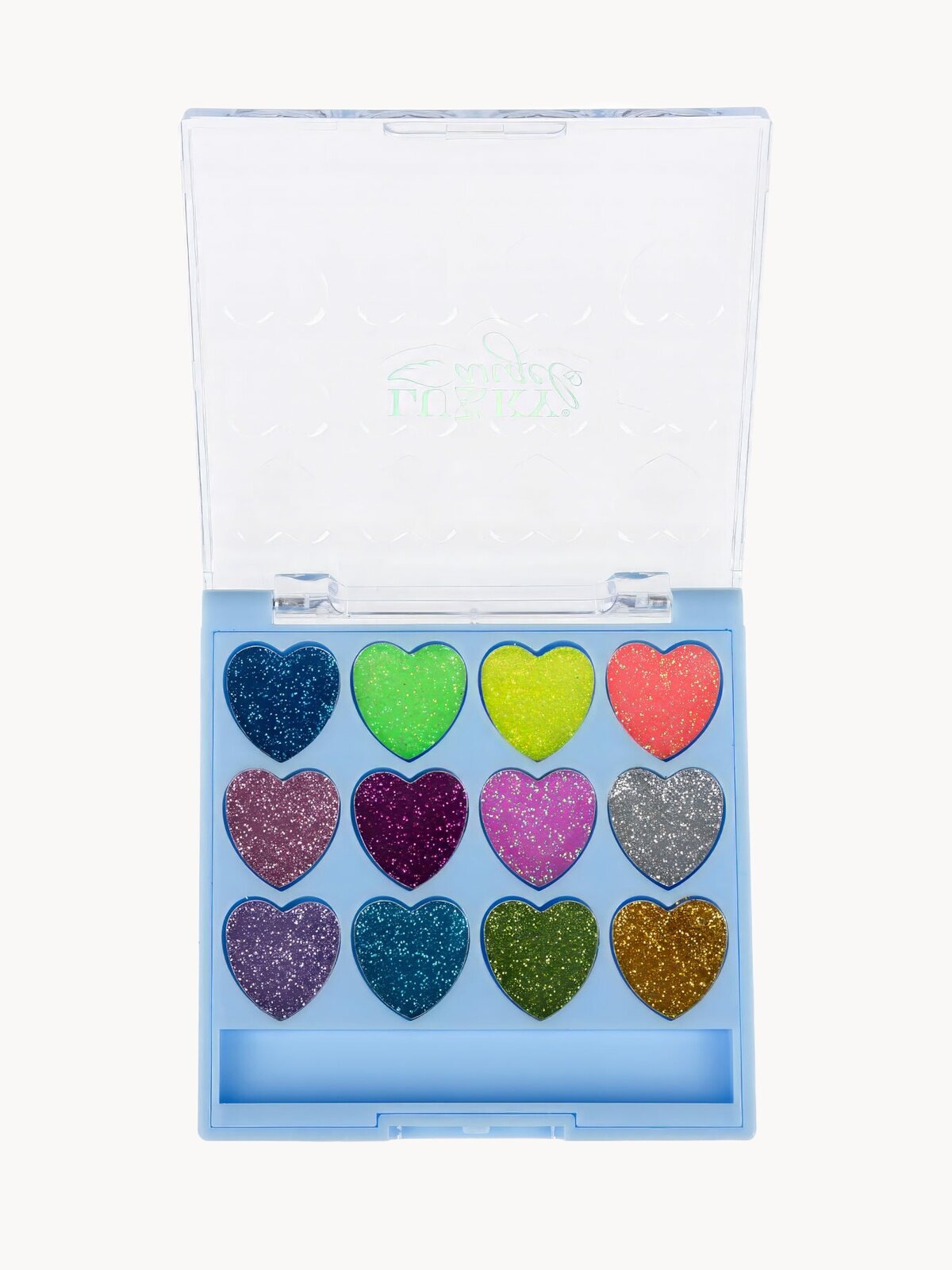 Крем-тени для век детские Lukky Angel, «Сердечки», 12 цветов, 9 г