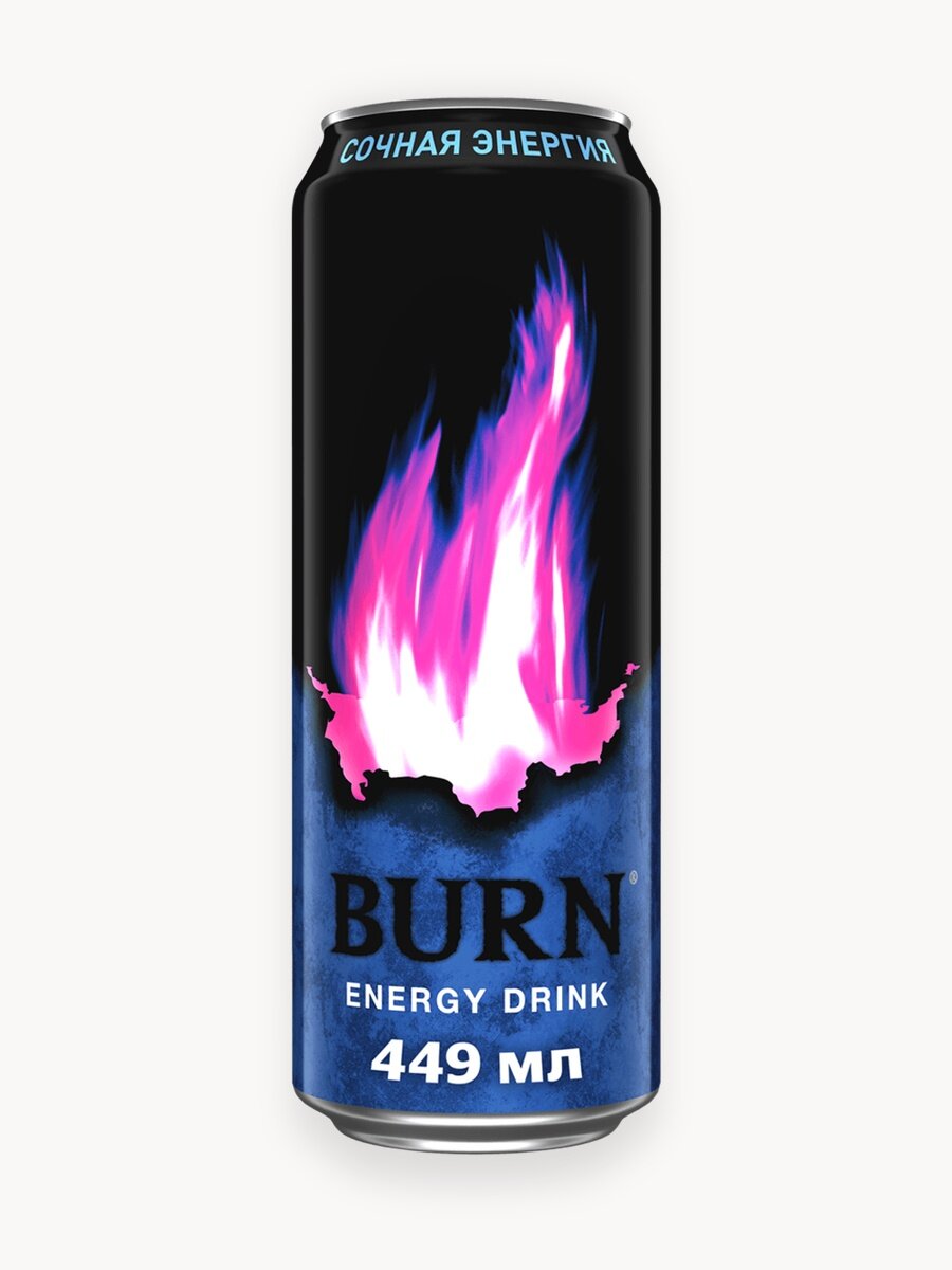 Энергетический напиток "Burn" Сочная Энергия, 0,449 литра, ж/б
