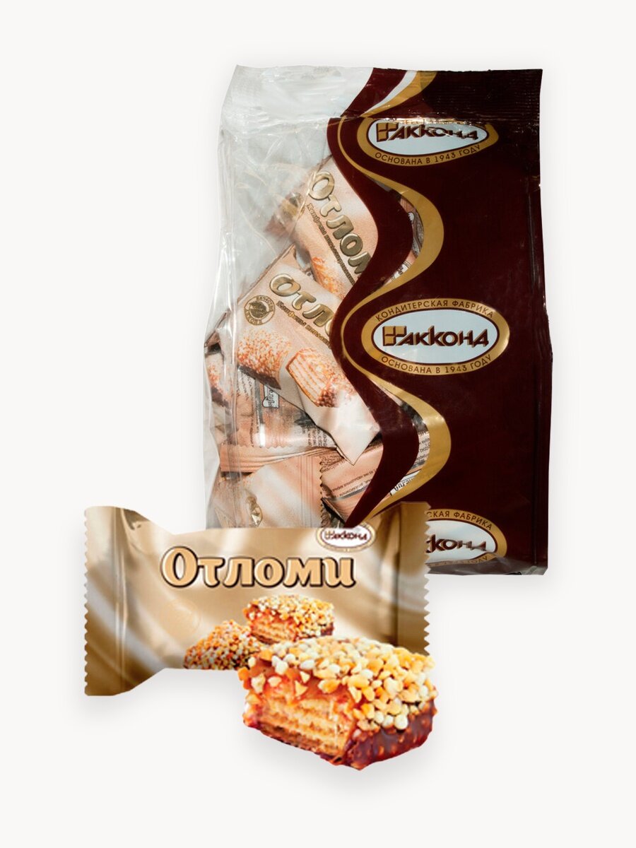 Акконд / Конфеты вафельные "Отломи" неглазированные 500гр./Вкус, знакомый с детства