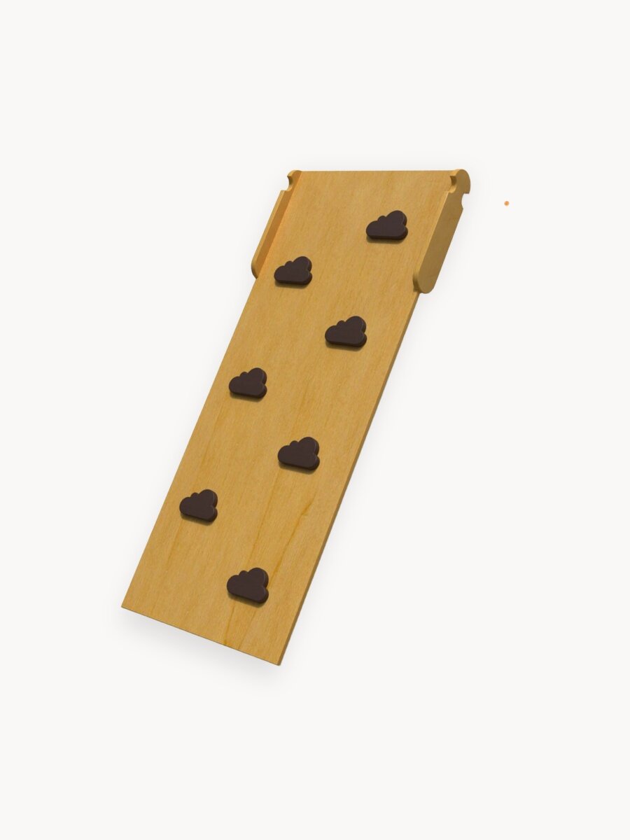 Горка скалодром bykva для треугольника пиклера, двусторонняя