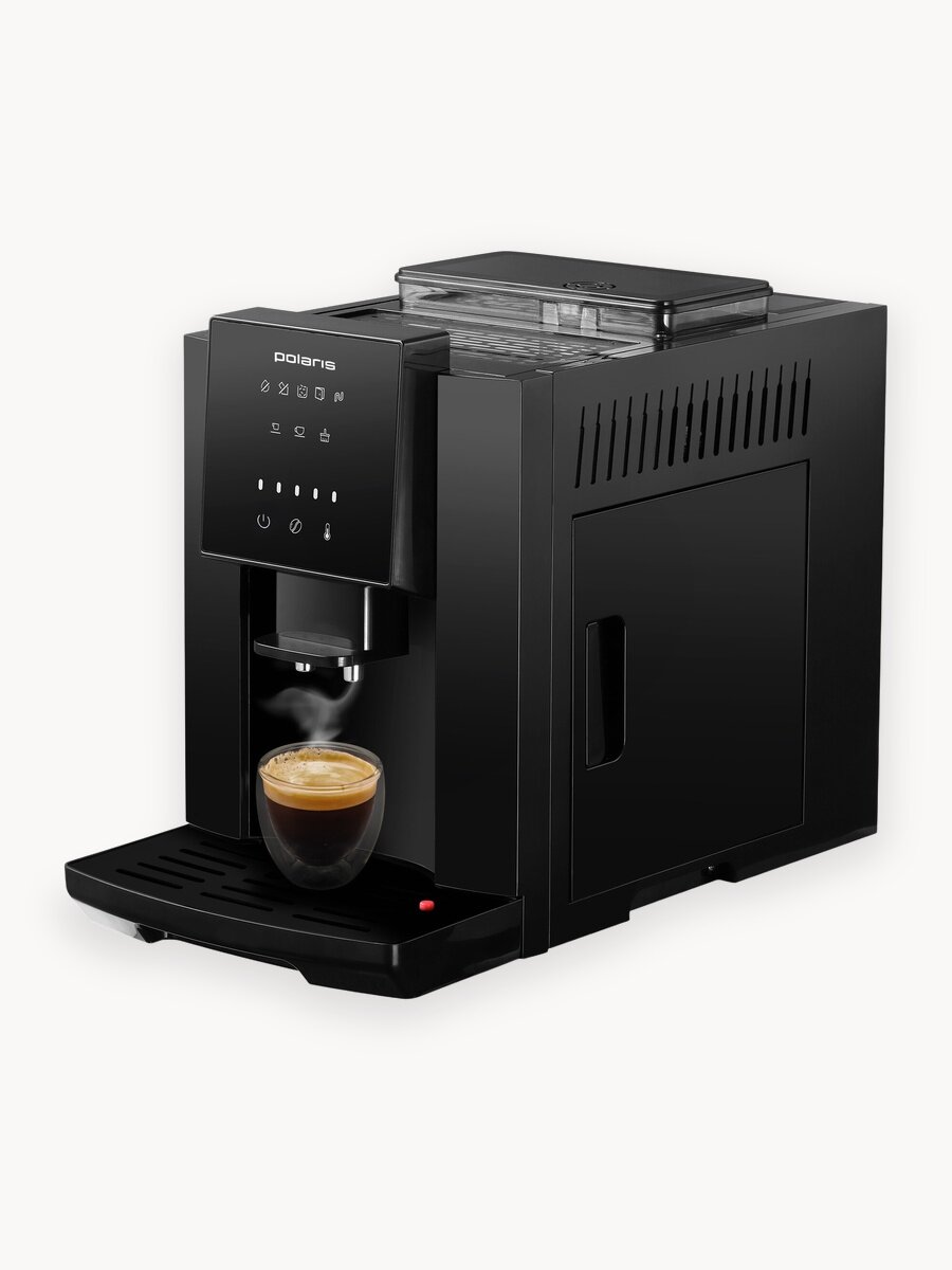 Кофемашина автоматическая со вспенивателем Polaris PACM 2040S, черный