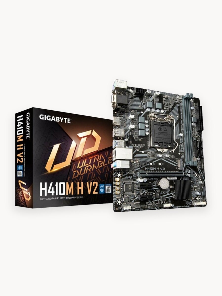 Материнская плата Gigabyte H410M H V2 (LGA1200, mATX)