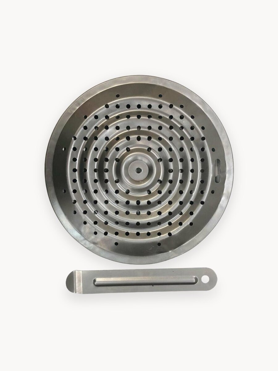 Рассекатель пламени металлический 20 см, серебристый, Россия