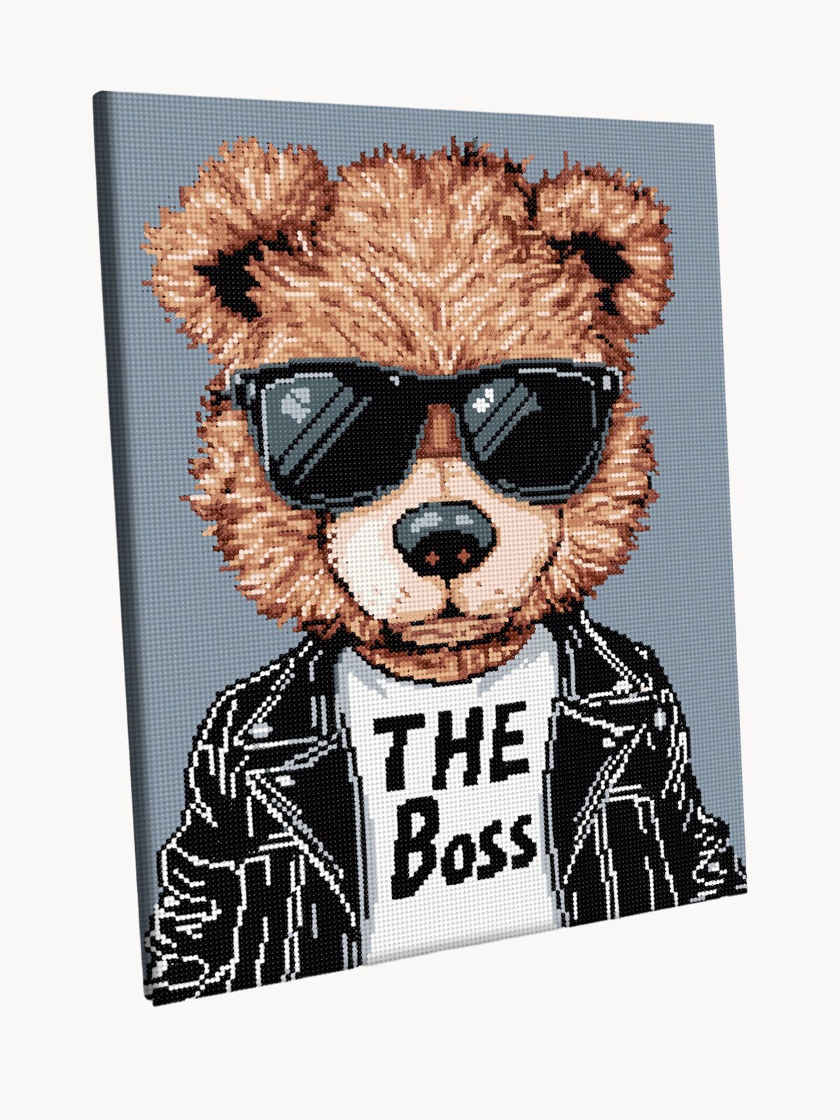 Алмазная мозаика на подрамнике 40х50 см "Boss" Алмазная вышивка. Картина стразами.