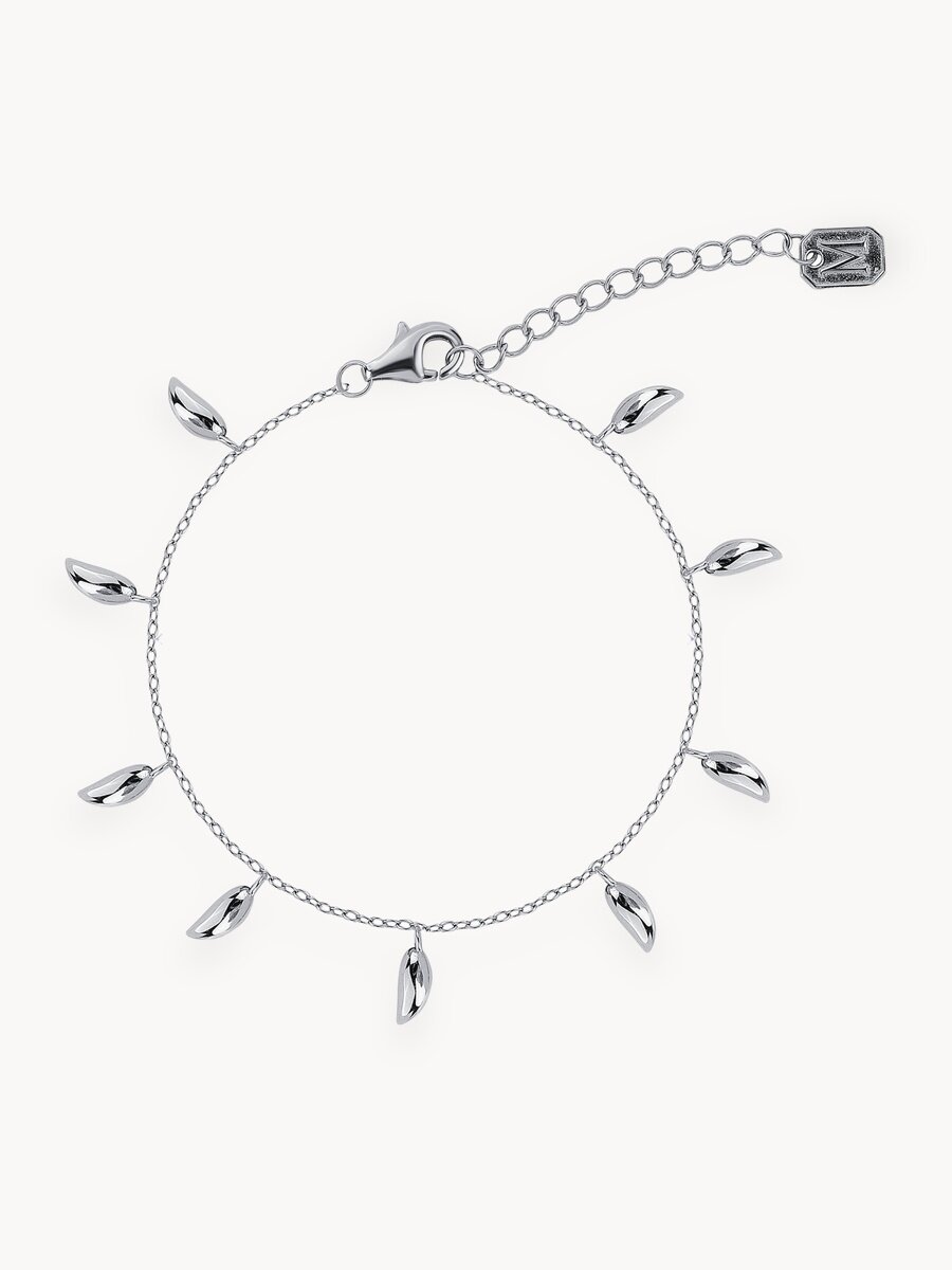 Браслет-цепочка, серебро, 925 проба, родирование