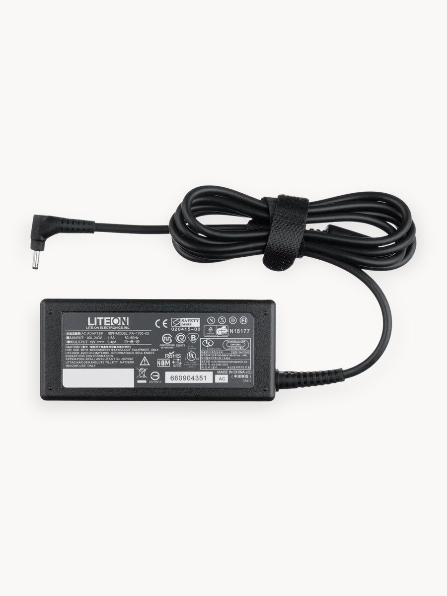 Блок питания ADP-65JH DB (3.0x1.1мм разъём) для Acer V3-371 / SF113-31 / ADP-65MH B (19V, 3.42A, 65W)