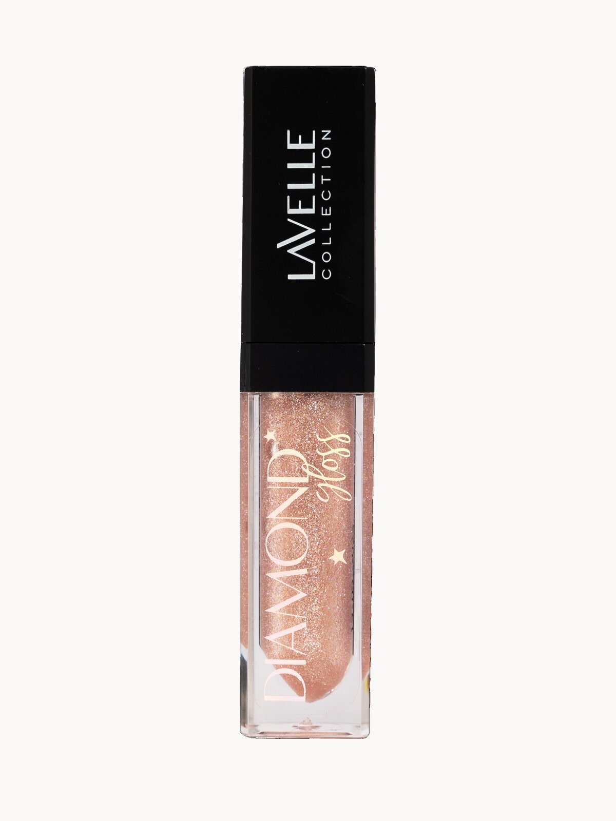 LavelleCollection Блеск для губ с блестками Diamond gloss, тон 01 beige