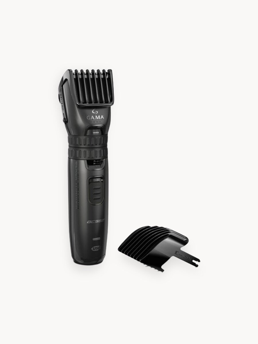 Машинка для стрижки волос GA.MA GС562 BLACK TITANIUM - HF 60 настроек длины. Функция филировки