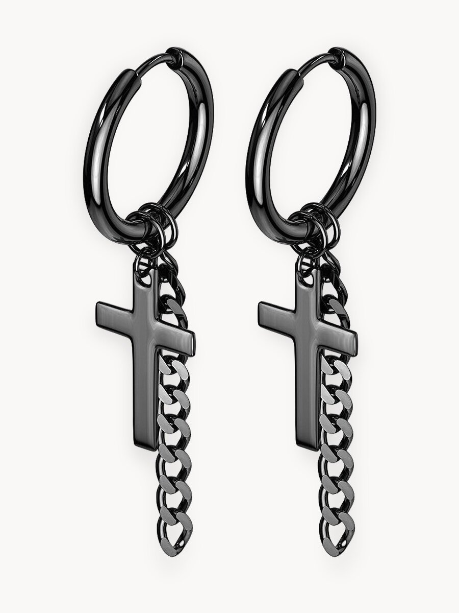 Серьги конго, металл