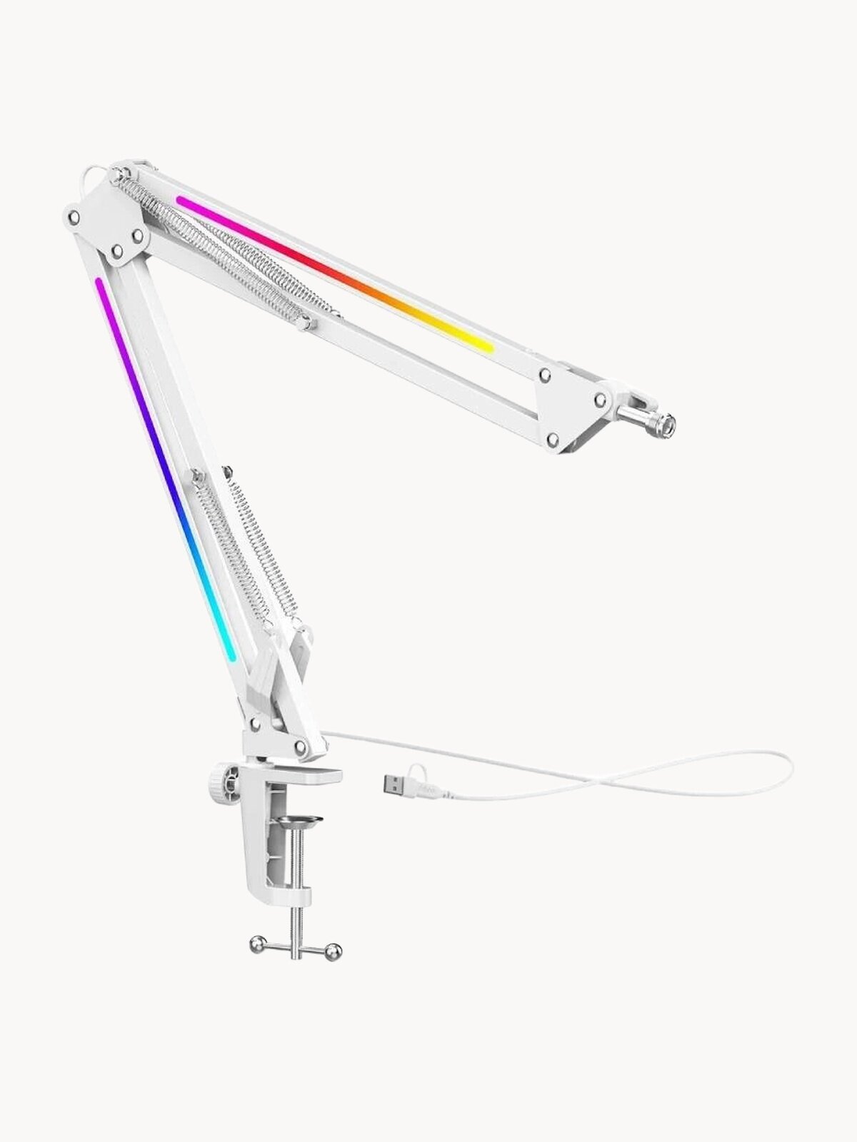 Пантограф для микрофона / Микрофонная стойка FIFINE boom arm BM38, White