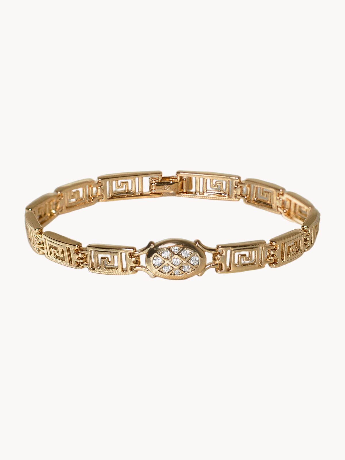 Браслет-цепочка, кристалл, стразы, фианит