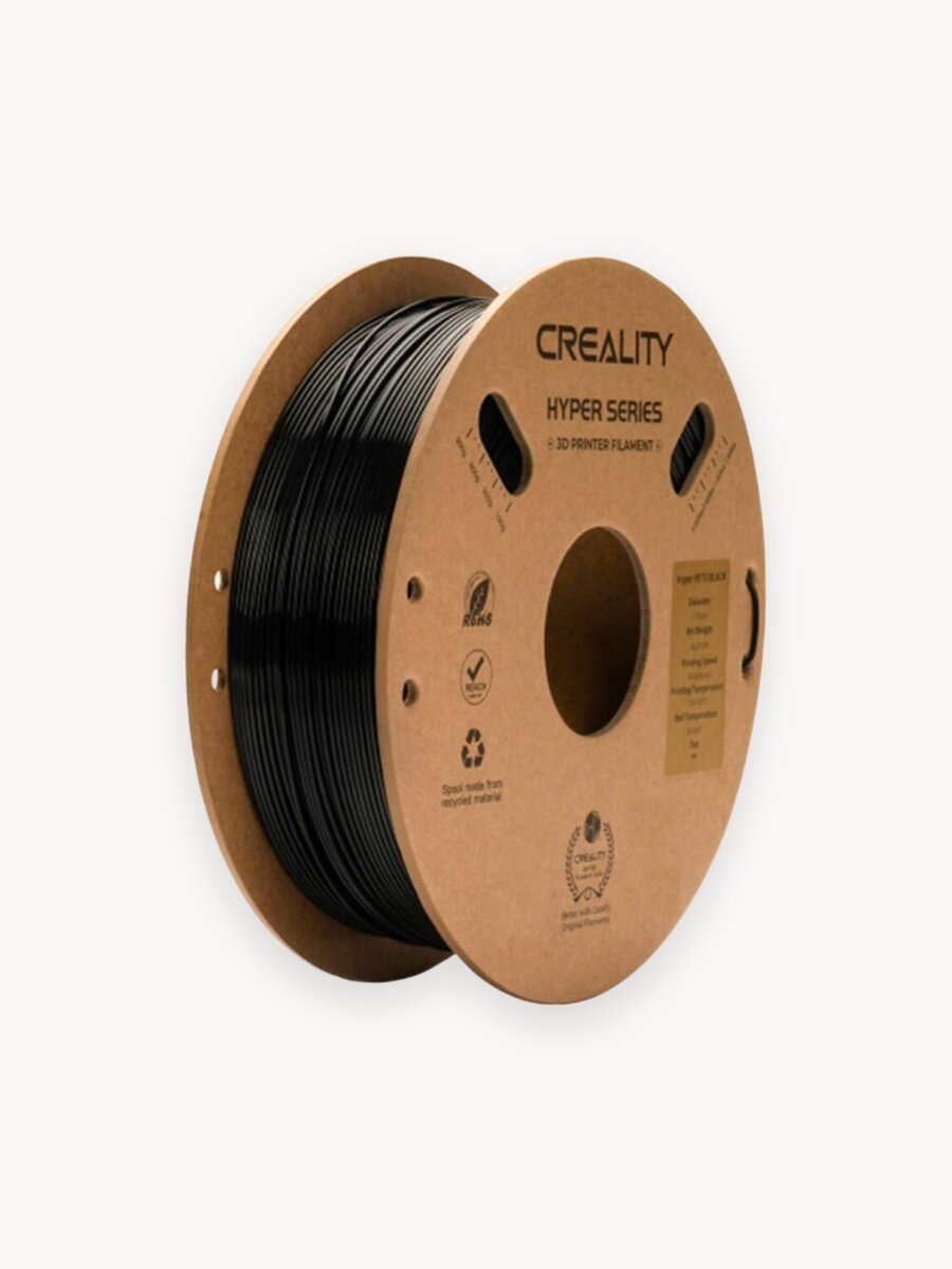 Катушка Hyper-PETG-пластика Creality 1.75 мм 1кг, черная (3301030043)