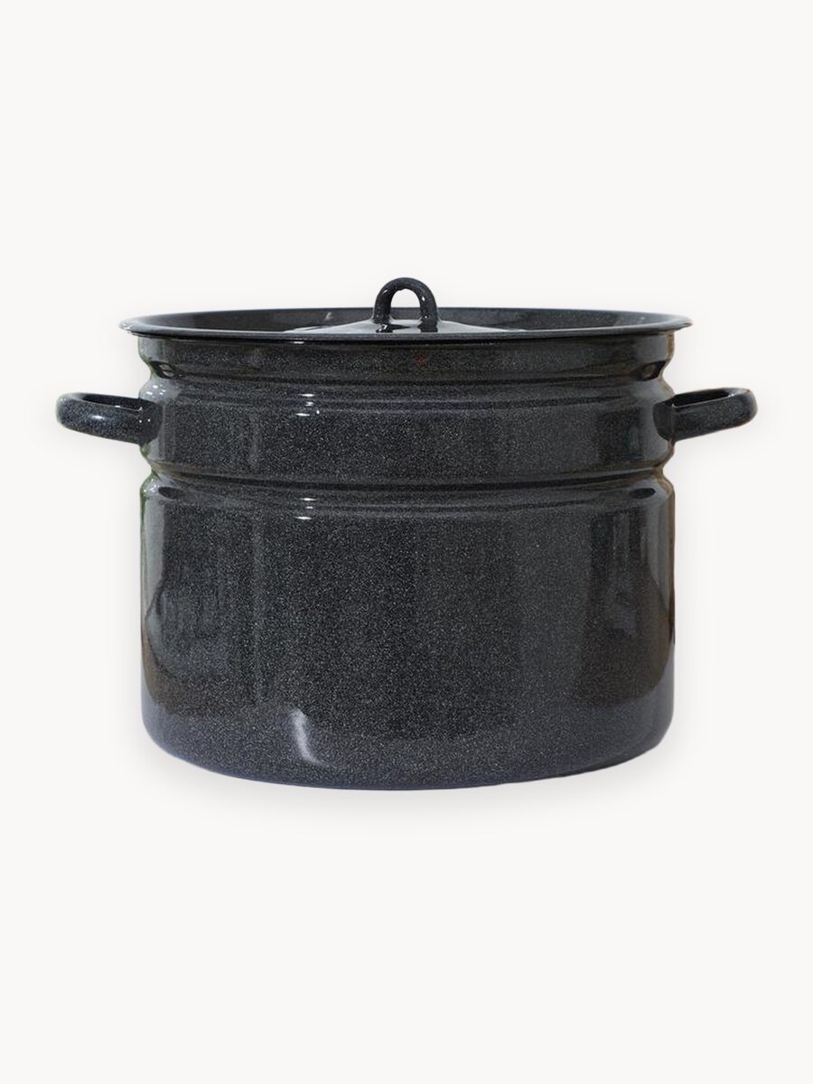 Бак эмалированный, 16 л, индукция, металлическая ручка, графитовый