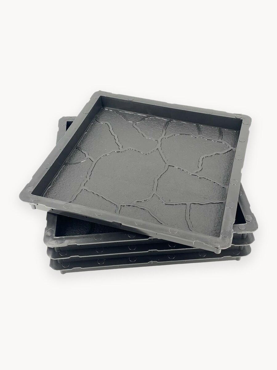 Комплект форм для самостоятельного изготовления в домашних условиях тротуарной плитки. Комплект 4 формы. Тучка.