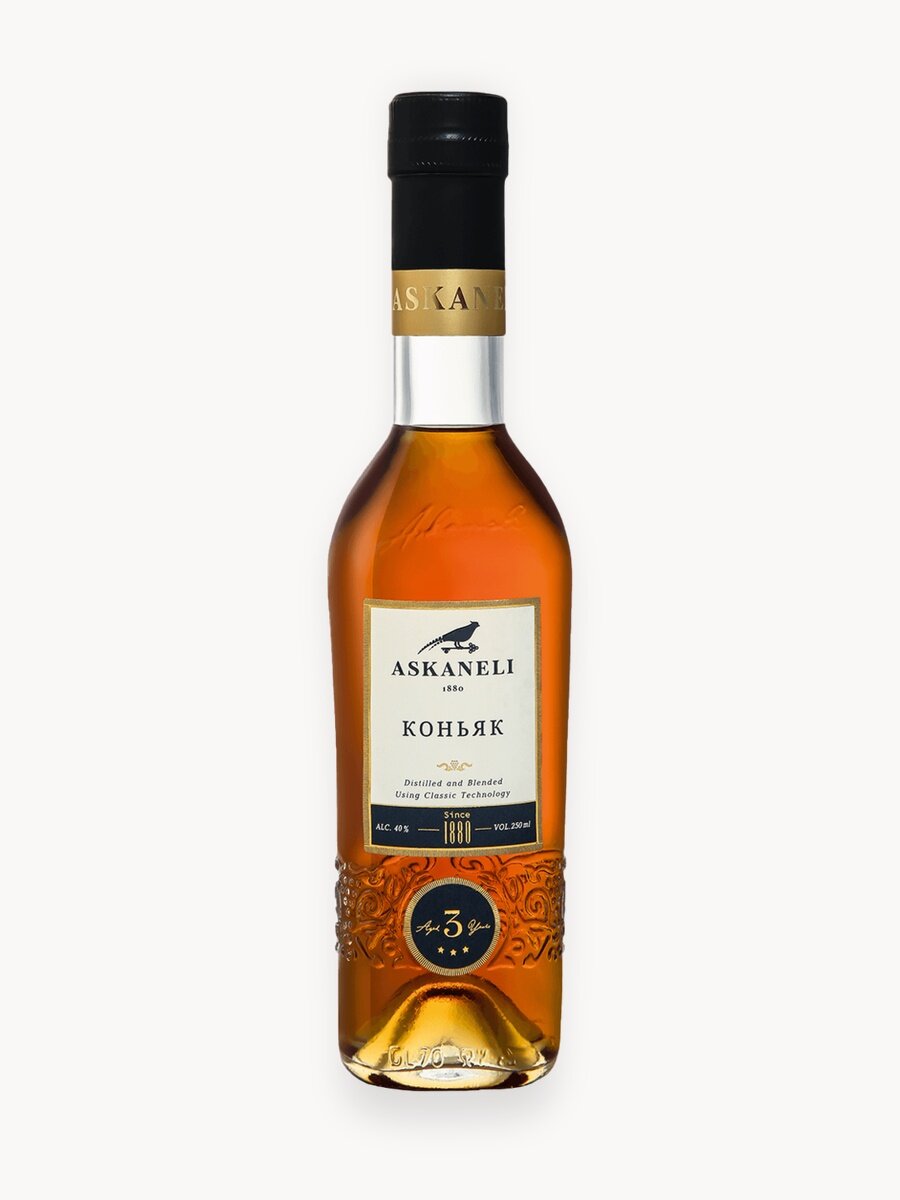 Коньяк "Асканели", 3-летний, грузинский, 40% алк, 0,25 л, Грузия