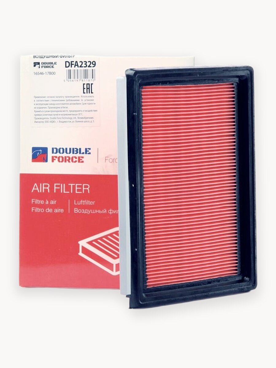 Фильтр воздушный для Ниссан, Рено DOUBLE FORCE арт. DFA2329
