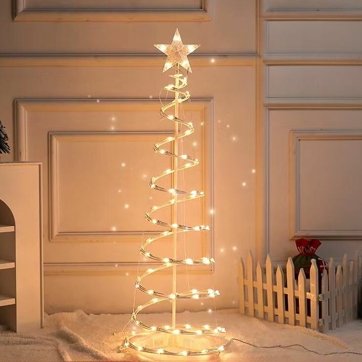 Минималистичная рождественская елка, удобное хранение, оригинальная форма и освещение, 1,2 метра