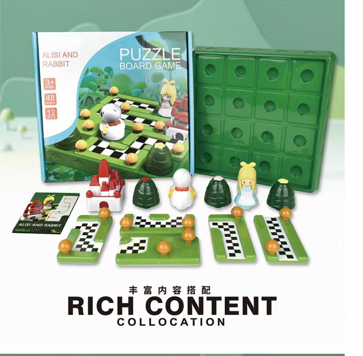 Игра Bondibon "Алиса в стране чудес", головоломка, развитие логики, 3+