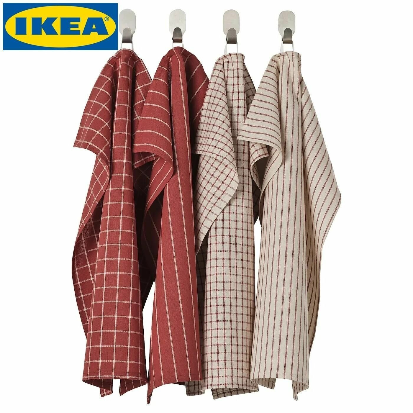 IKEA Полотенце кухонное ikea, 45x60, 4шт