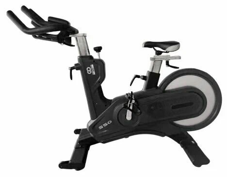 Велотренажёр CardioPower PRO S50, профессиональный, вертикальный, чёрный
