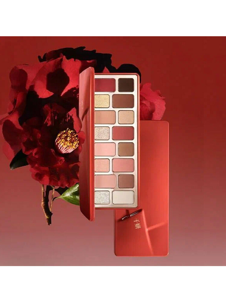 Палитра теней для век qianyan (cheeryep) , Шестнадцатицветная палитра теней для век, матовые, блестящие ,14.5 г