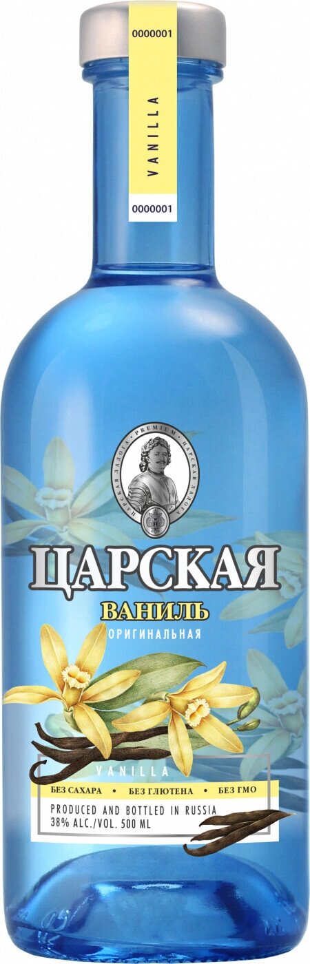 Ликер "Царская" Оригинальная Ваниль, настойка горькая, 0.5 л