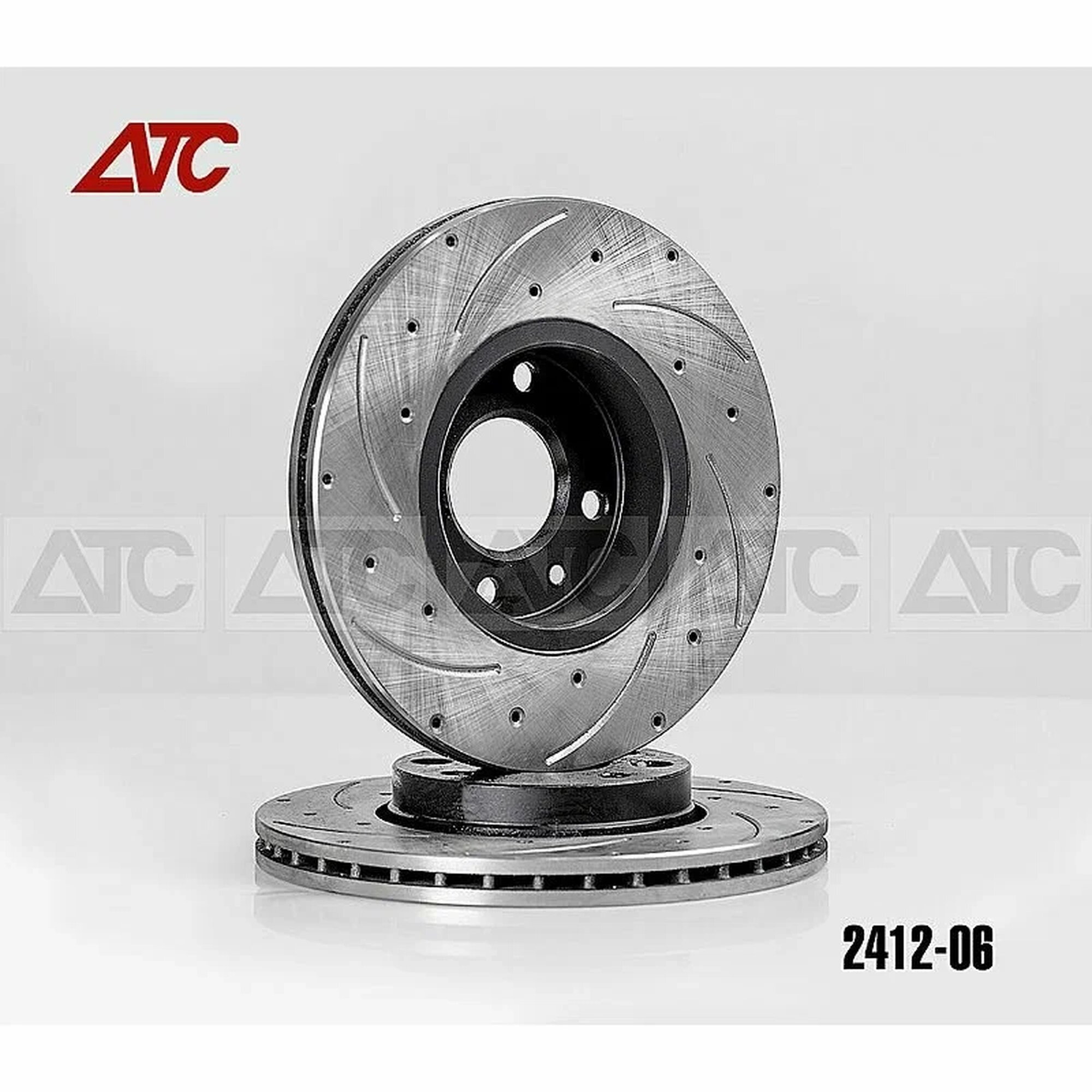 Тормозной диск передний АТС 241206 для а/м RENAULT Clio, DACIA Logan, NISSAN Micra, LADA Largus