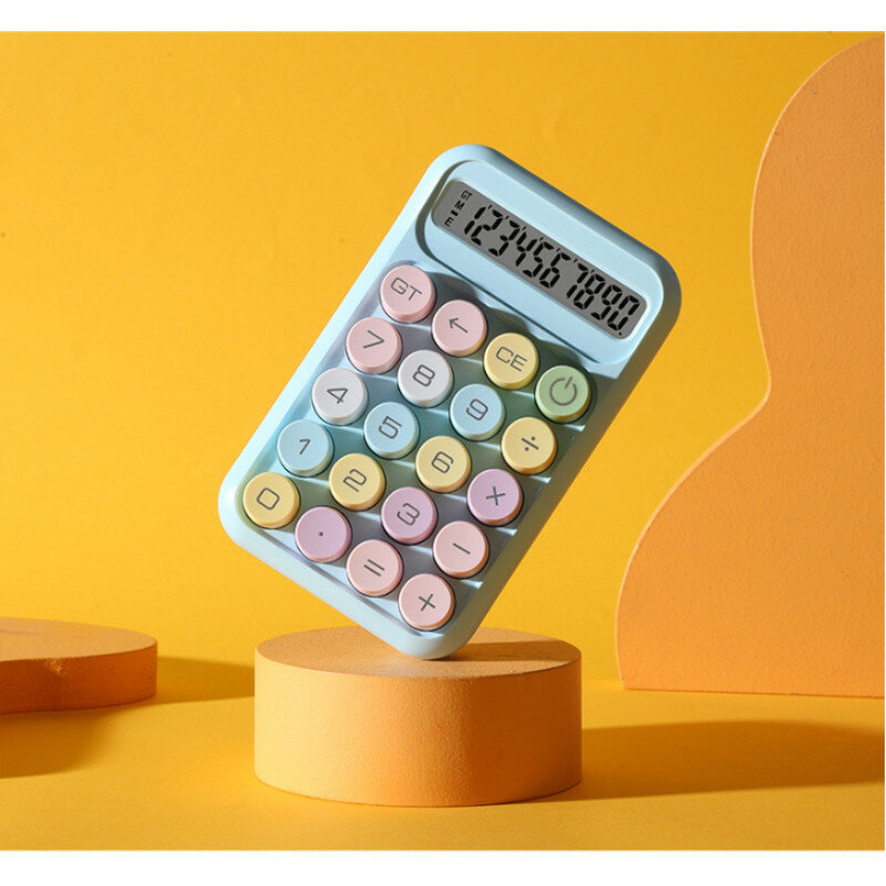 Научный калькулятор брэнд не указан, красиво оформленный для ежедневного использования в офисе и учебе с модными цветами синий