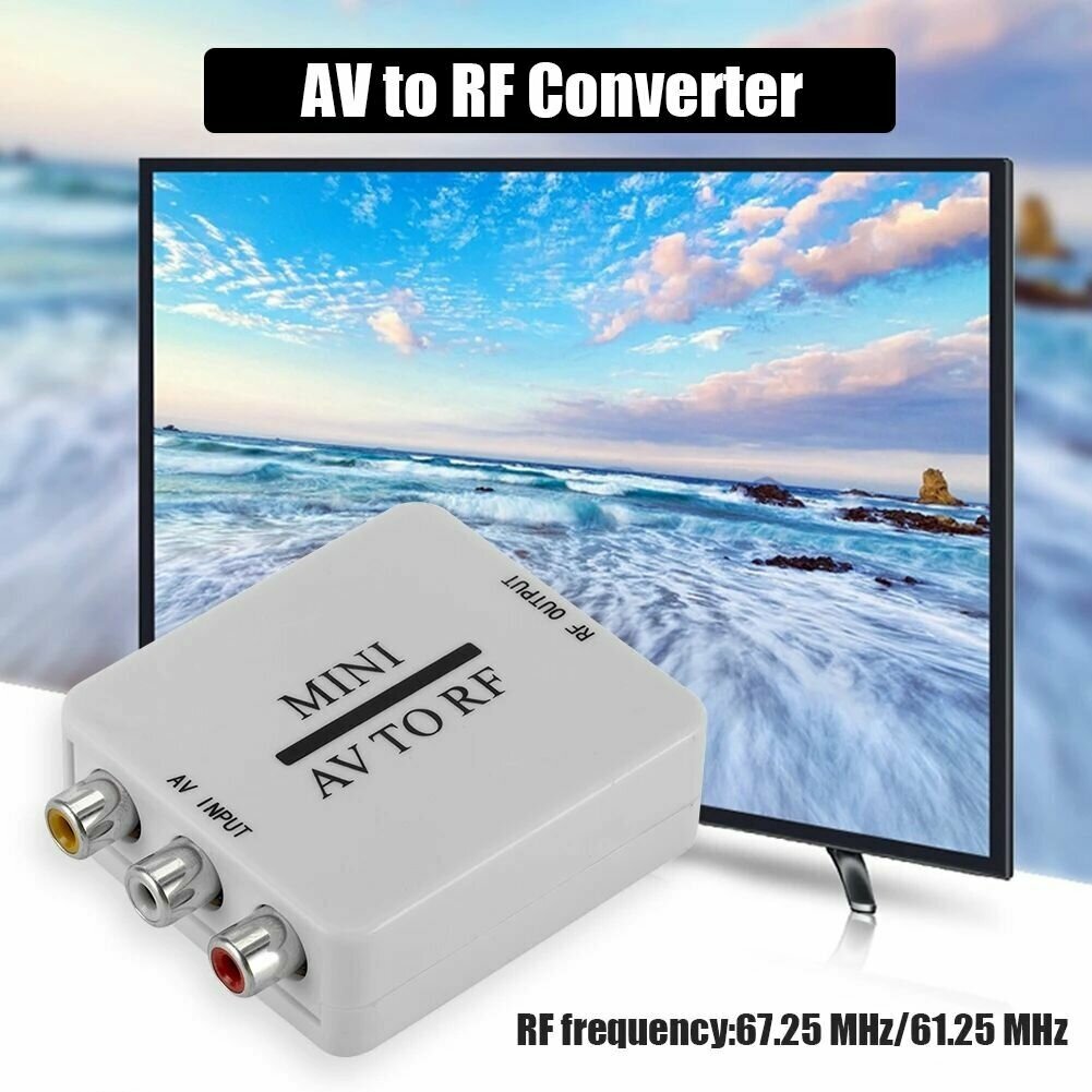 RCA CVSB HD1080P MINI AV-RF 67,25 МГц 61,25 МГц адаптер мини-аудио- и видеоинвертор