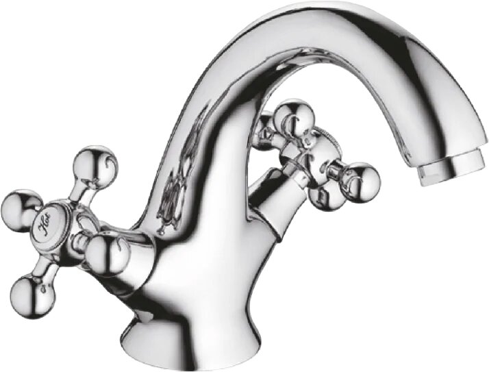 Смеситель для раковины Cron CN19 CN1019 хром, глянцевый, кран для ванной в раковину