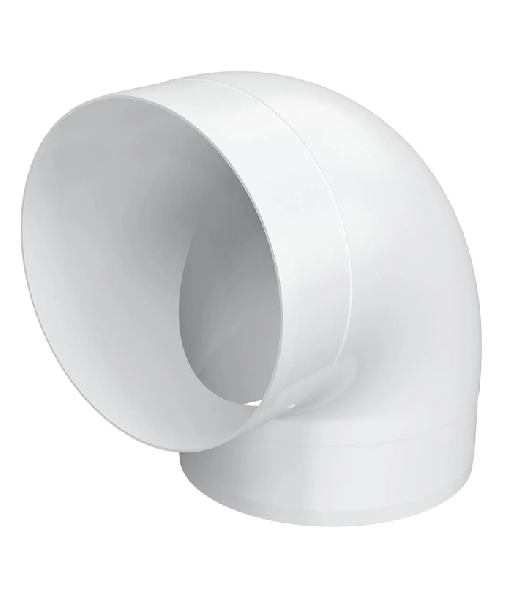 Колено круглое пластик 90° D125 ERA 12,5ККП90