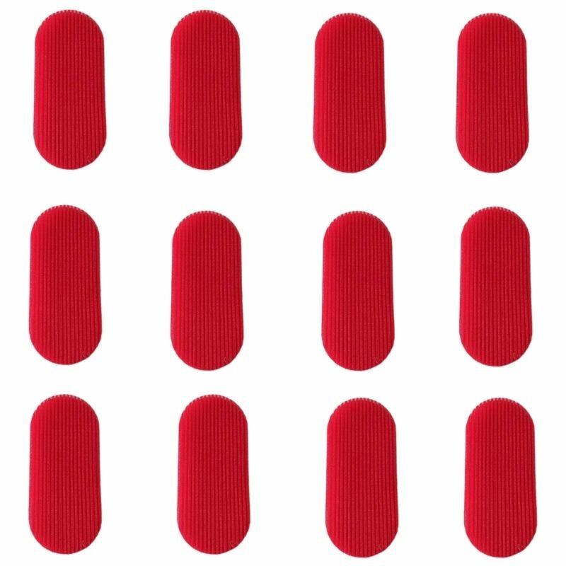 (12 шт.) Наклейки для волос на липучке - красные