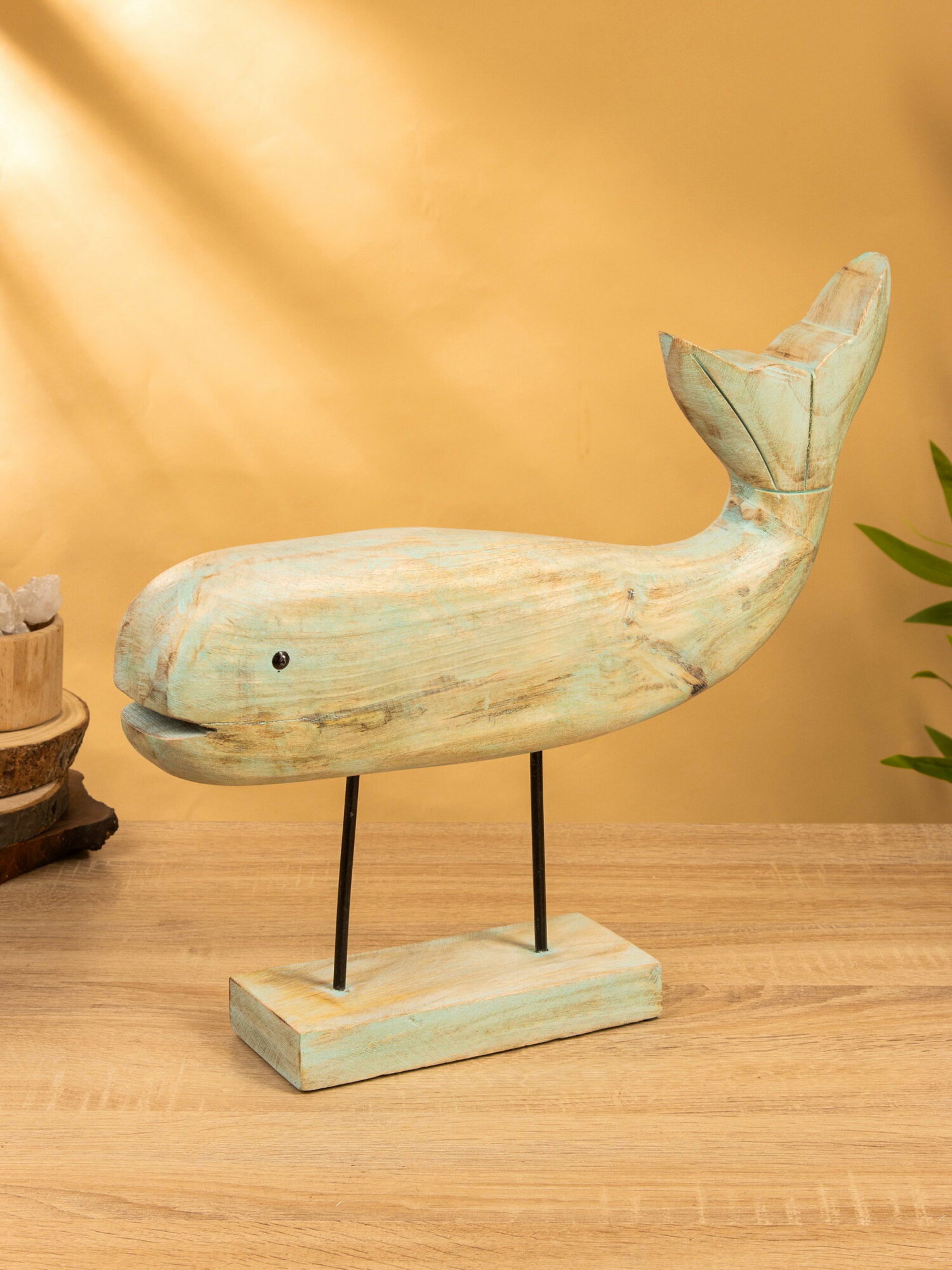 Сувенир "Кашалот", 9x36x43 см, дерево, цвет: бежевый, тематика праздника: универсальная тематика