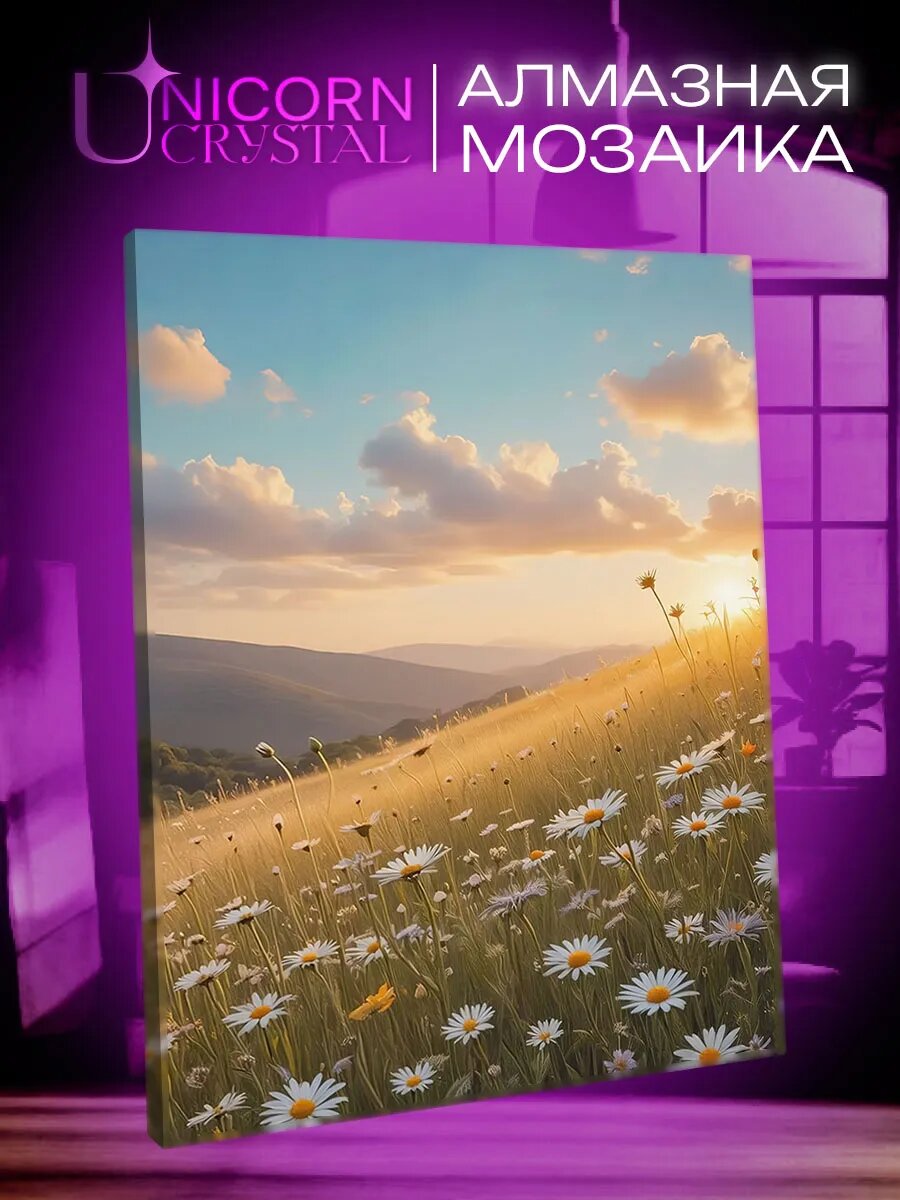 Алмазная мозаика Полевые цветы