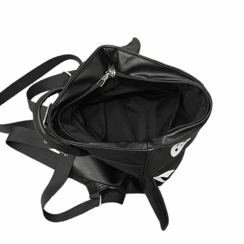 Рюкзак женский PU для школы, Черный