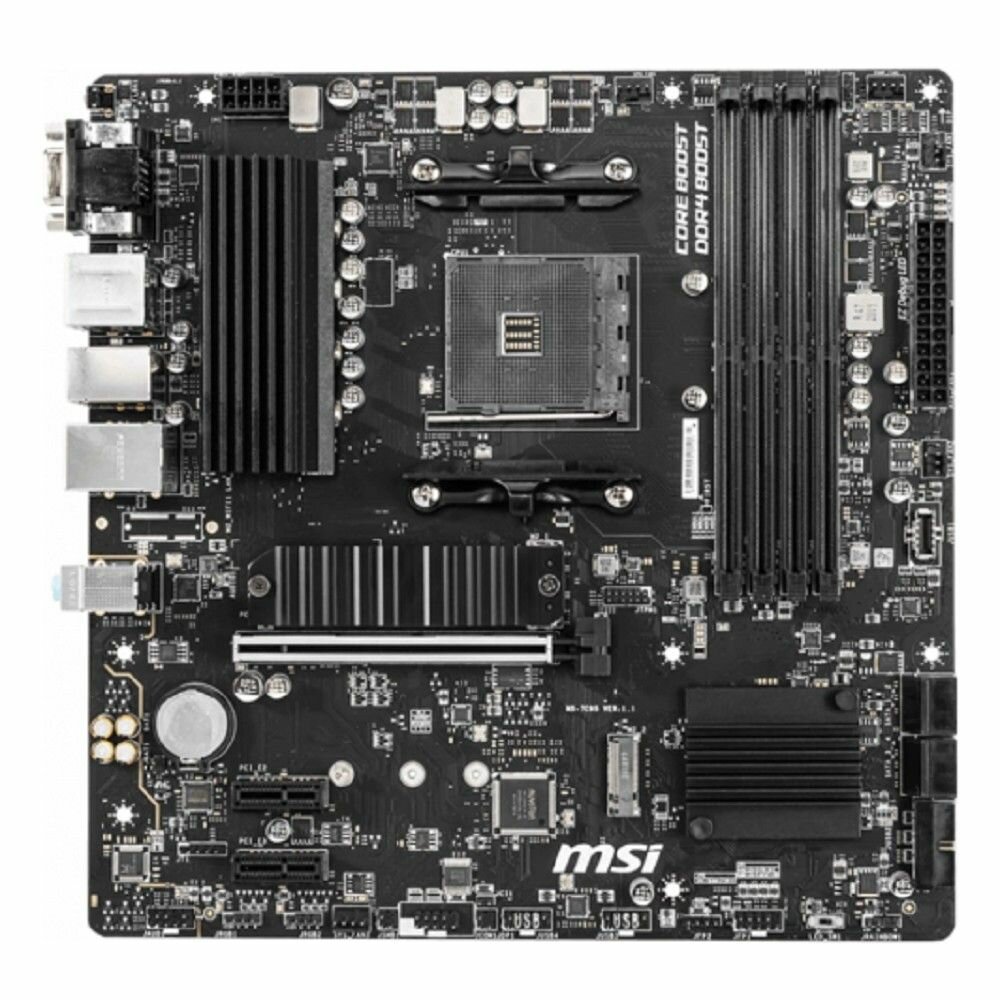 MicroStar Материнская плата MSI B550M PRO - VDH Soc - AM4 AMD B550 4xDDR4 mATX AC 97 8ch 7.1 GbLAN RAID+VGA+HDMI+DP