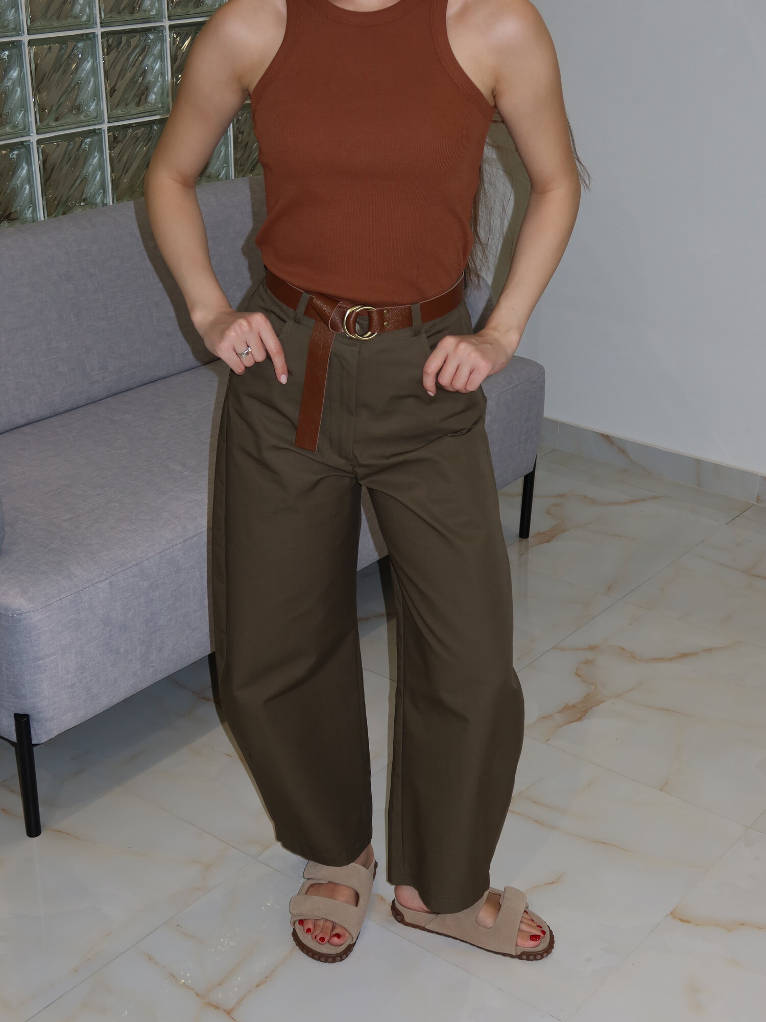 Брюки бананы