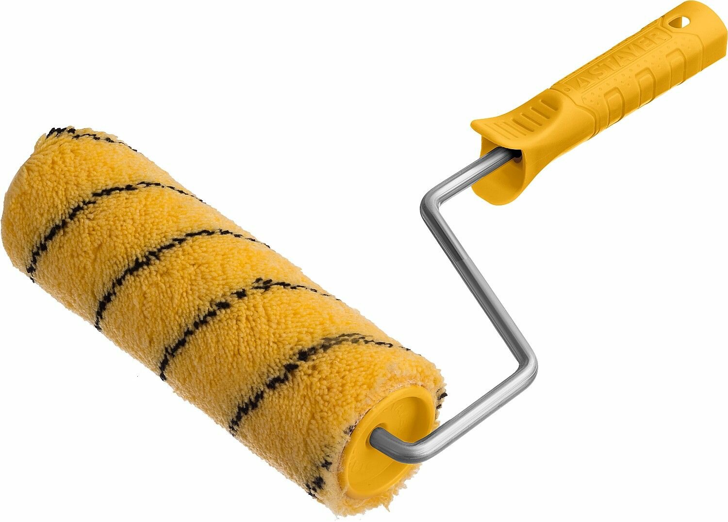 Малярный валик STAYER DUALON, 48 х 180 мм, бюгель 8 мм, ворс 12 мм, полиакрил, все виды ЛКМ 03182-18_z02